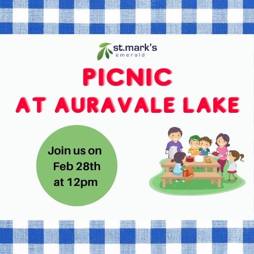 Auravale lake picnic logo